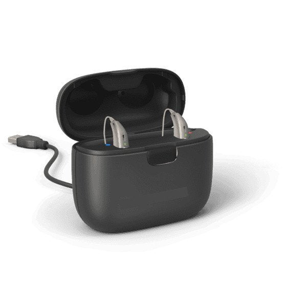 Cargador de viaje para Audika Más y Extra (mini BTE R) | Audika Online